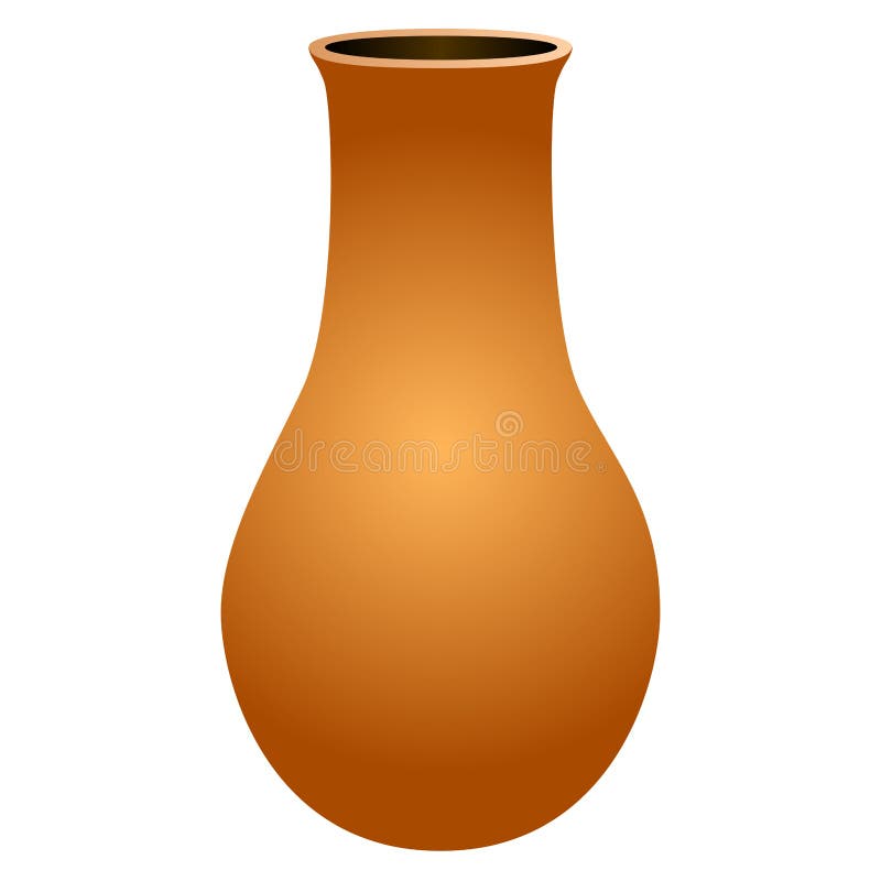 Isolated empty flower pot stock vector. Illustration of isolated ...