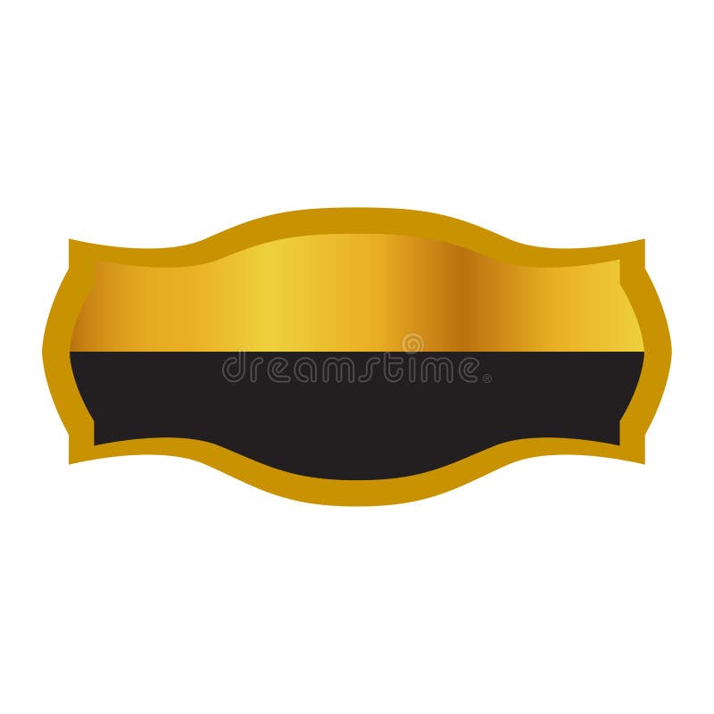 Luxury empty label stock vector. Illustration of gold - 169545302