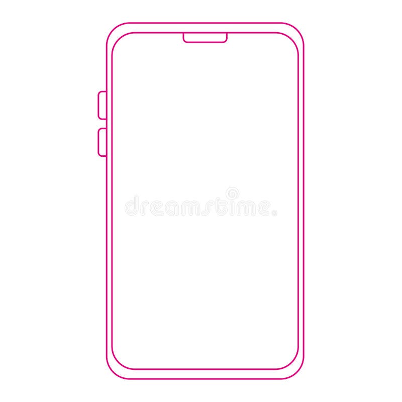 Isolated Empty Mobile Phone Icon Vector Stock Vector - Illustration of ...
