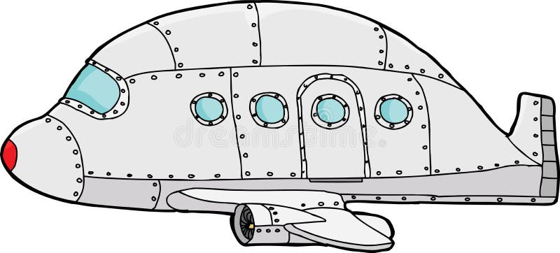 Isolated Empty Plane stock vector. Illustration of aircraft - 48711838