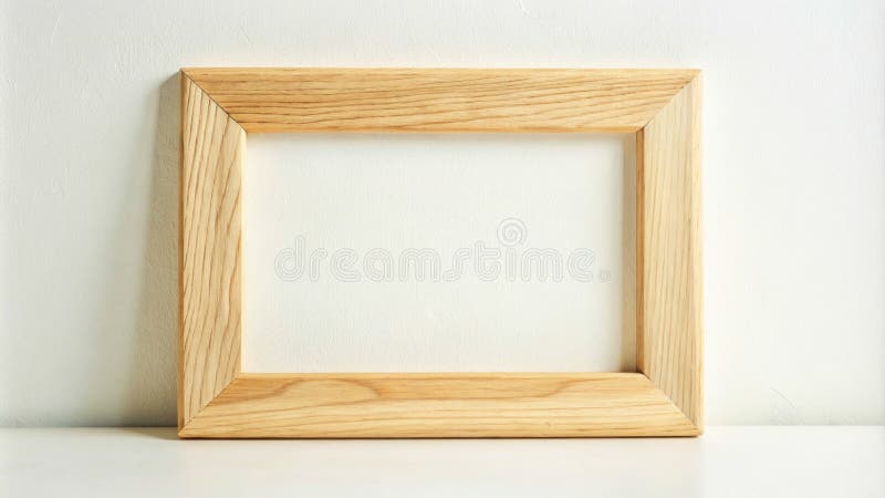 Isolated Empty Rectangular Wooden Photo Frame in Hq Scale Stock ...