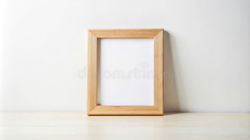 Isolated Empty Rectangular Wooden Photo Frame in Hq Scale Stock ...
