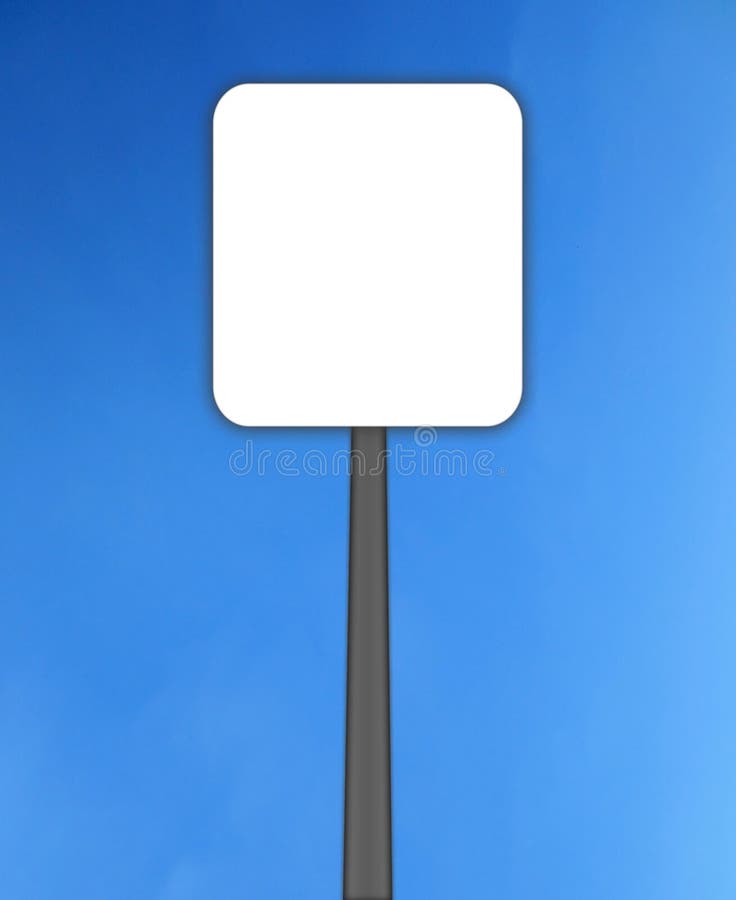 Isolated empty road sign stock image. Image of gray, road - 24501115