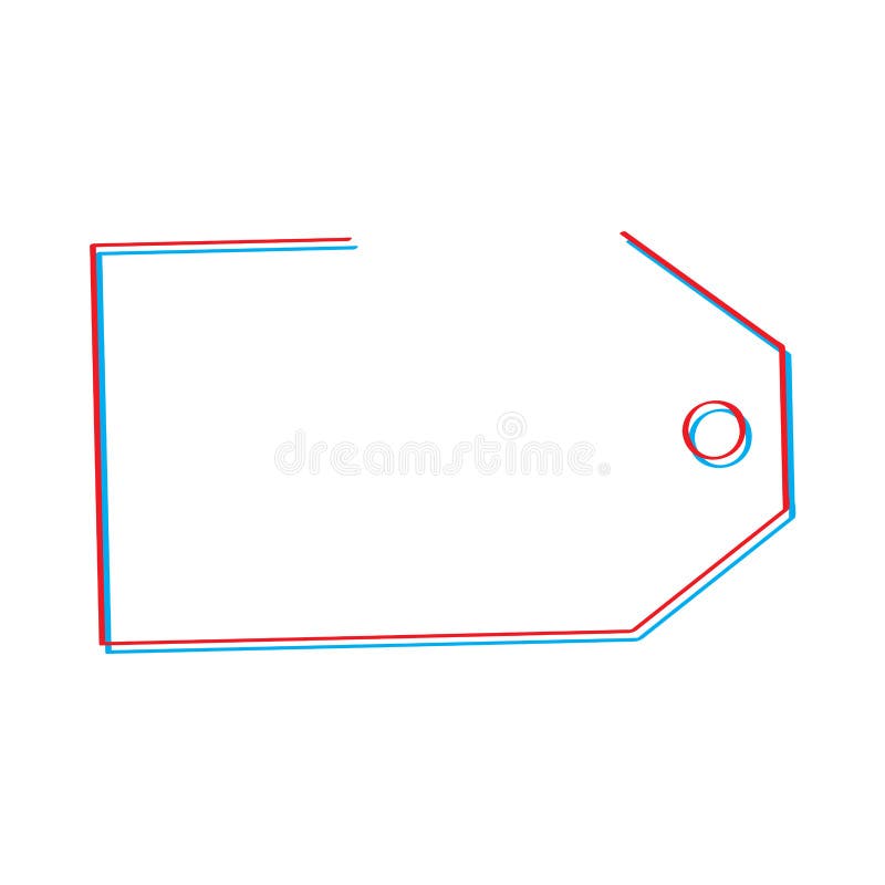 Isolated Empty Sales Label Outline Stock Vector - Illustration of ...