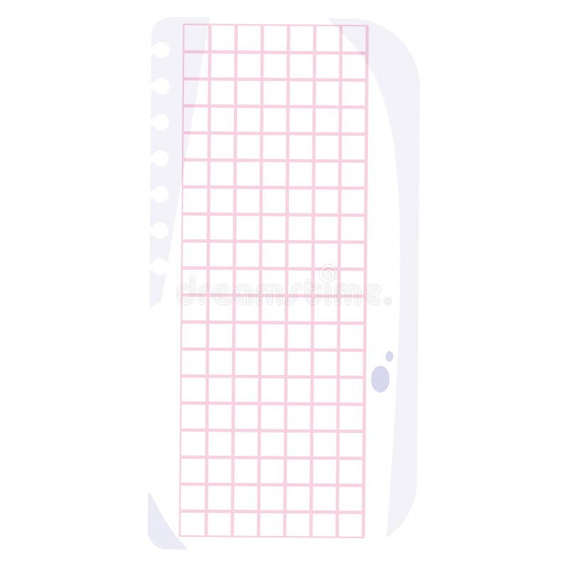 Isolated Empty Single Paper School Supply Icon Vector Stock Vector ...