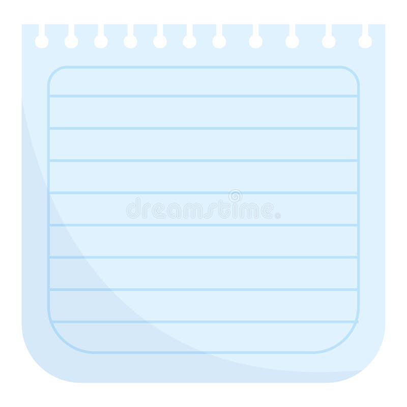 Isolated Empty Single Paper School Supply Icon Vector Stock ...