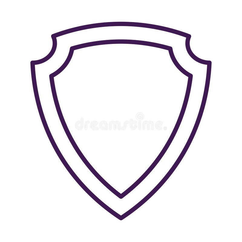 Isolated Empty Sport Shield Icon Stock Vector - Illustration of ...