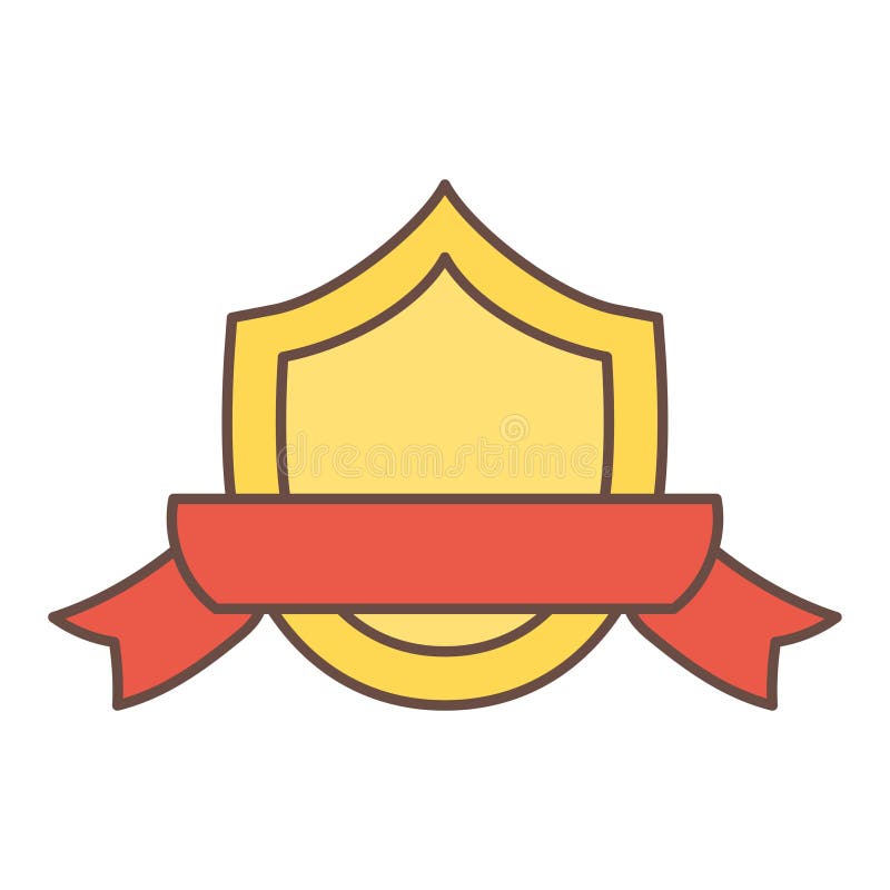 Isolated Empty Sport Shield Icon Stock Vector - Illustration of blank ...