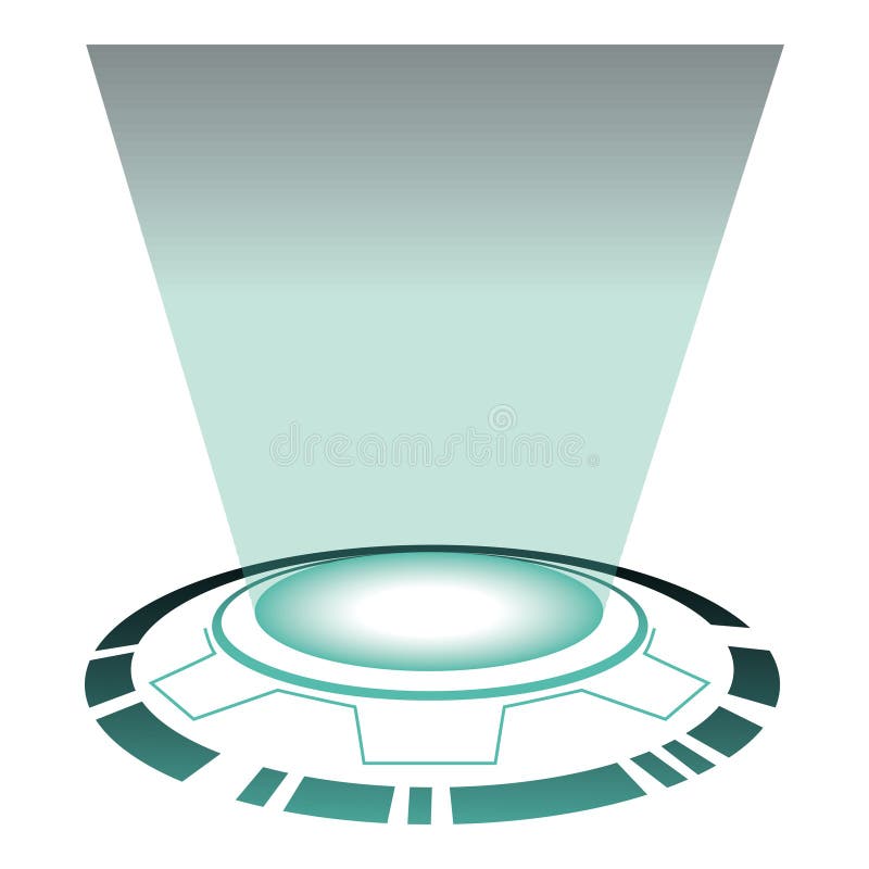 Pedestal Hologram Base Stock Illustrations – 328 Pedestal Hologram Base ...