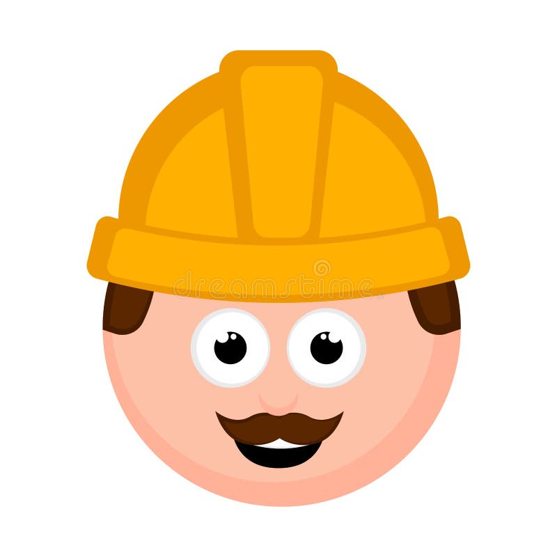 Engineer Avatar, Architect in Helmet Isometric Icon. 3d Line Art ...