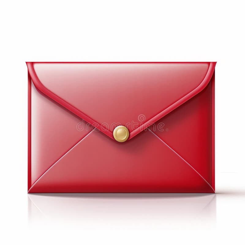 Isolated Envelope Icon in a Minimalist White Background, Ai Generated ...
