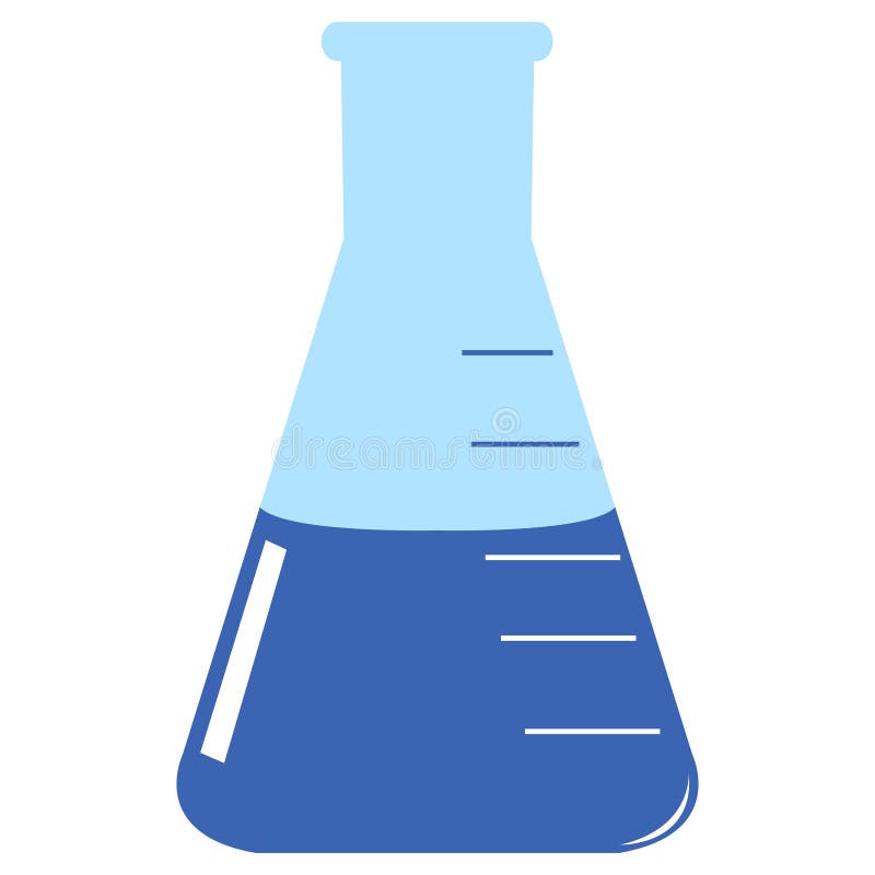 Isolated Erlenmeyer Flask Image Stock Vector - Illustration of ...