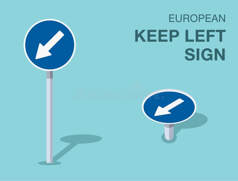 Isolated European End of Minimum Speed Limit Sign. Front and Top View ...
