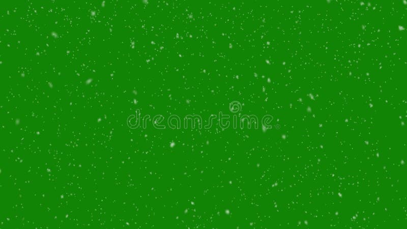 Isolated Falling Snow on Green Screen Stock Video - Video of falling ...