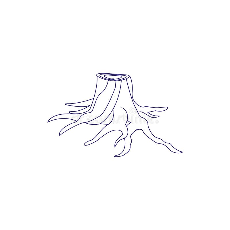 Isolated Felled Trees Icon Deforestation Concept Vector Stock Vector ...