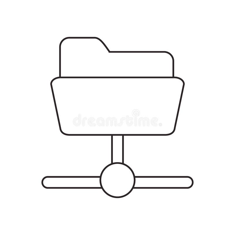 Isolated File and Data Base Design Stock Illustration - Illustration of ...