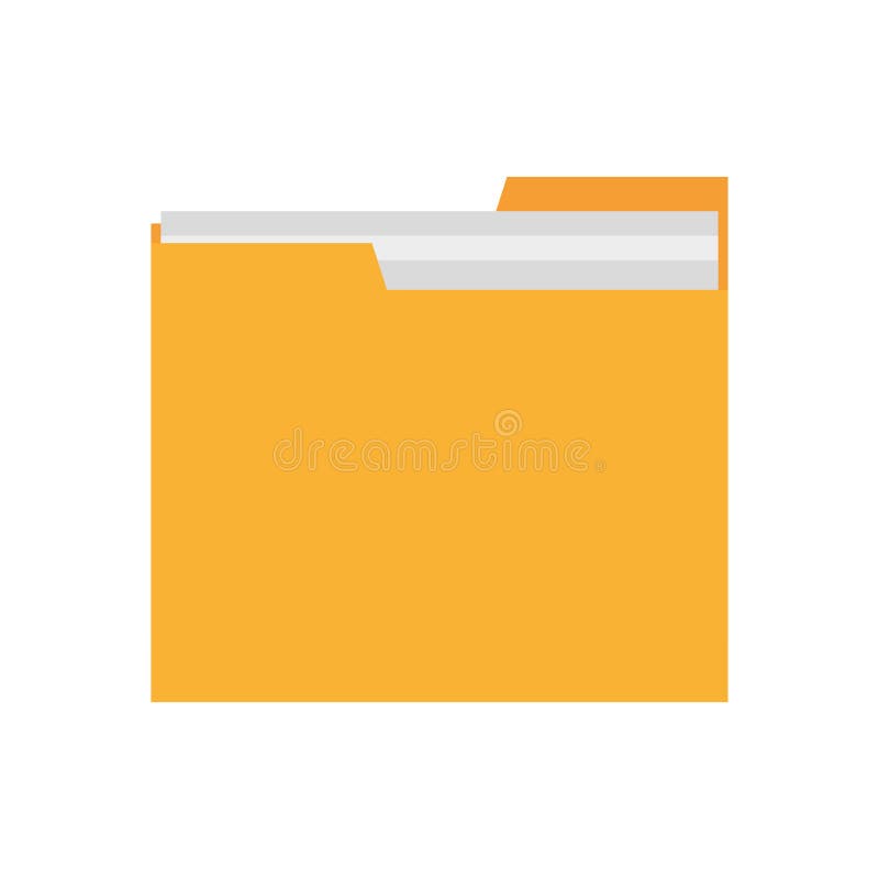 Isolated file design stock vector. Illustration of folder - 80645796