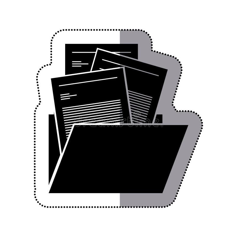 Isolated file design stock illustration. Illustration of organizing ...