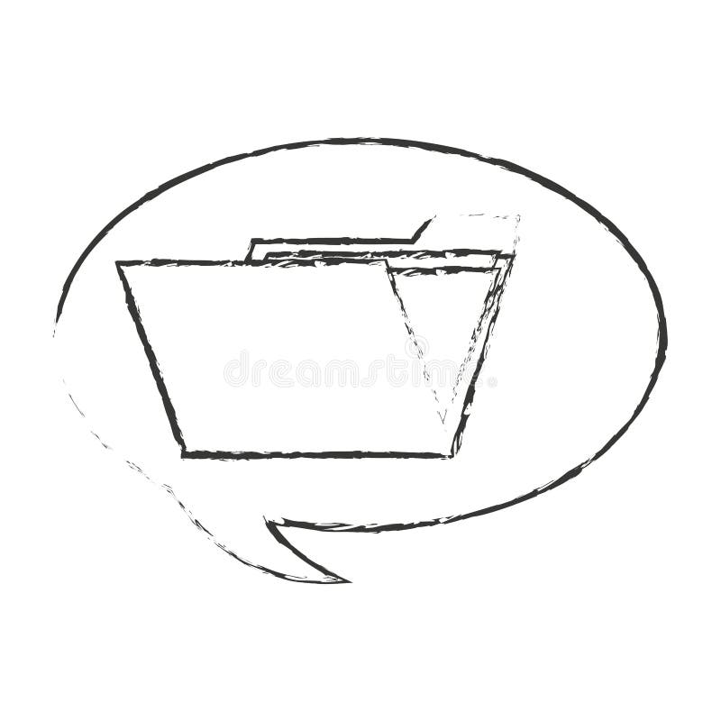 Isolated File Inside Bubble Design Stock Vector - Illustration of ...