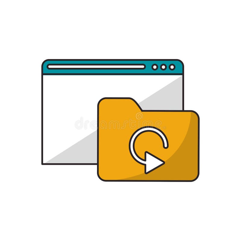 Isolated file design stock vector. Illustration of internet - 80908661