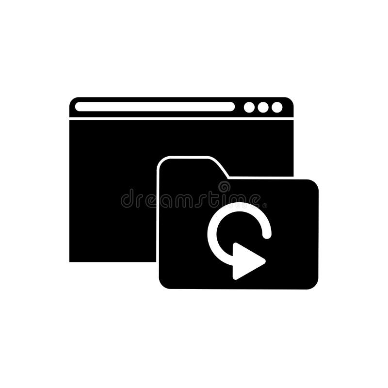 Isolated File Website and Data Base Design Stock Illustration ...