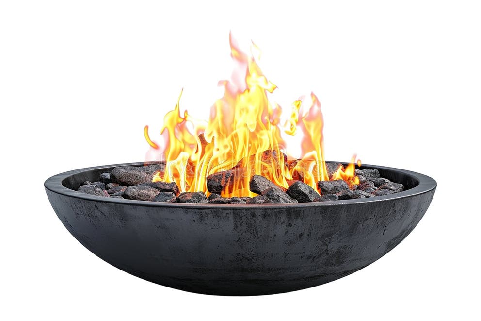 Isolated Fire Pit on Transparent Backdrop Stock Illustration ...