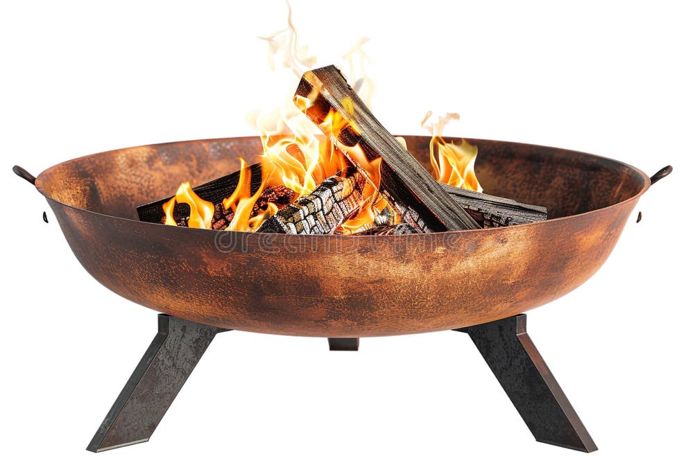 Isolated Fire Pit on Transparent Backdrop Stock Illustration ...