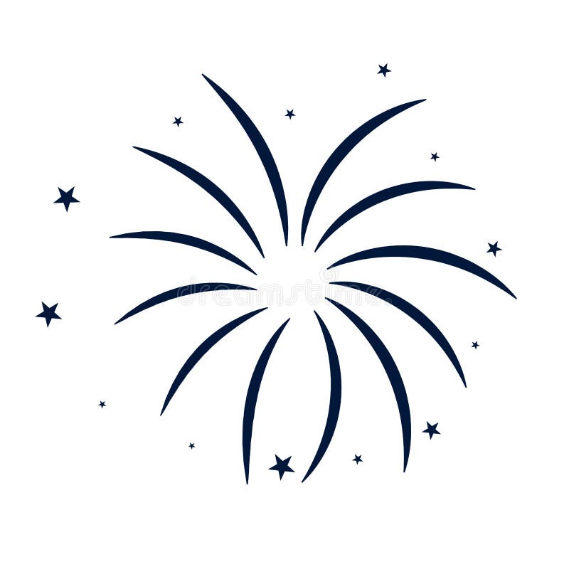 Isolated Usa Firework Vector Design Stock Vector - Illustration of ...