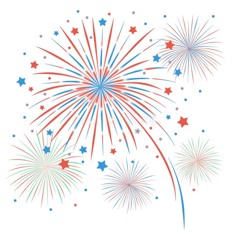 Isolated Usa Firework Vector Design Stock Vector - Illustration of ...