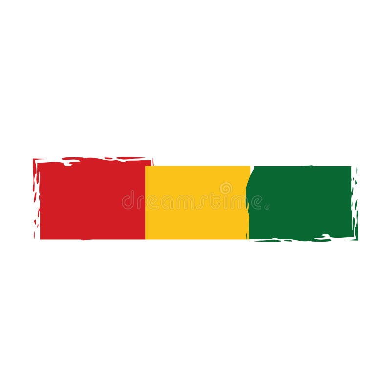 Isolated Flag with African Colors Vector Stock Vector - Illustration of ...