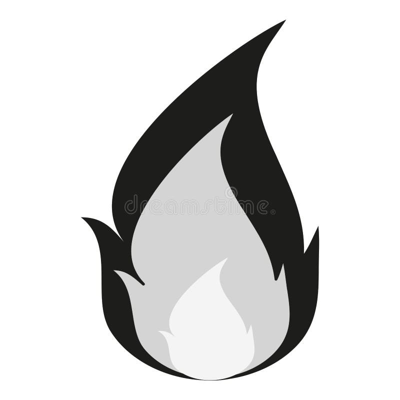 Isolated flame design stock vector. Illustration of heat - 80908142