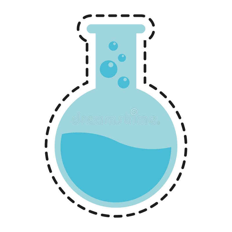 Isolated flask design stock vector. Illustration of analyzing - 81359583