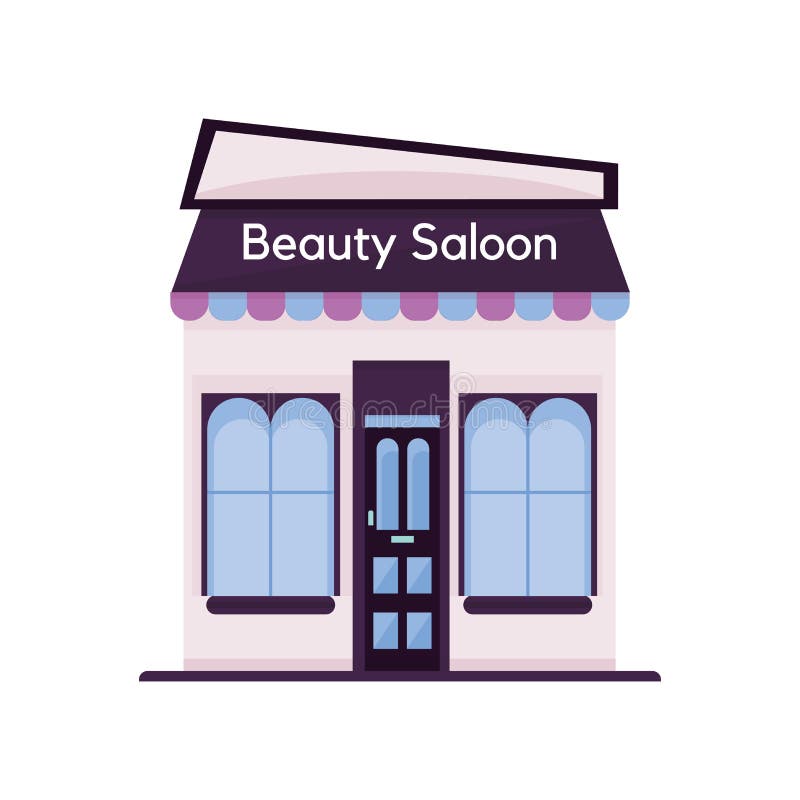 Isolated Flat Beauty Saloon Icon Stock Vector - Illustration of vector ...
