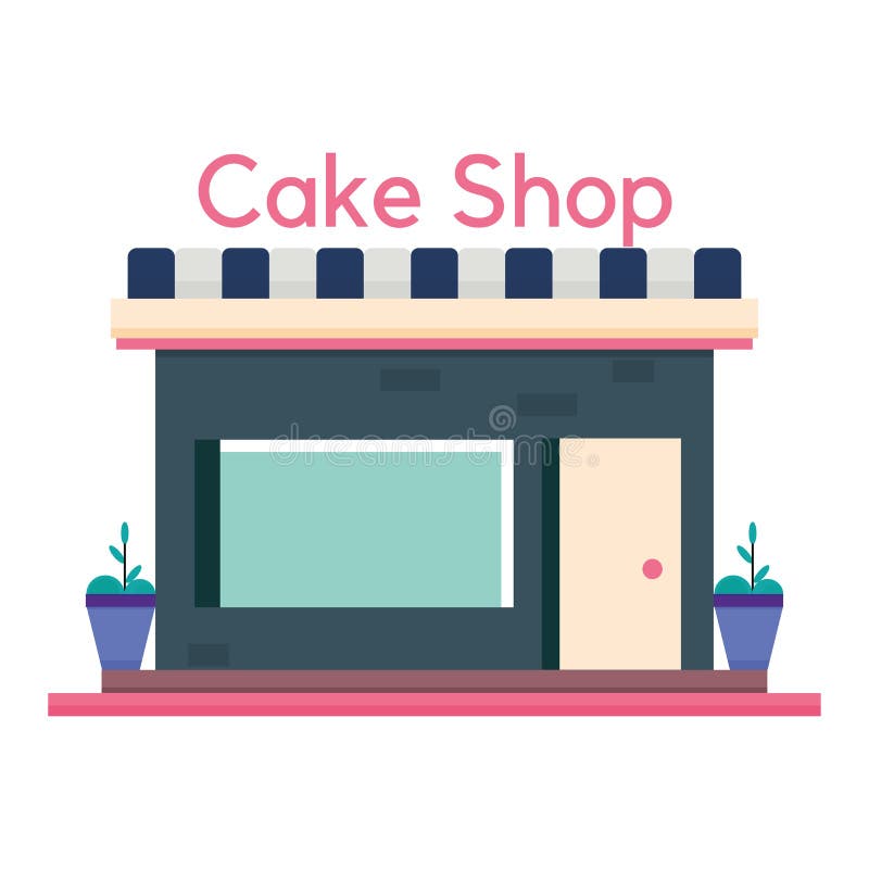 Isolated Flat Cake Shop Icon Stock Illustration - Illustration of ...
