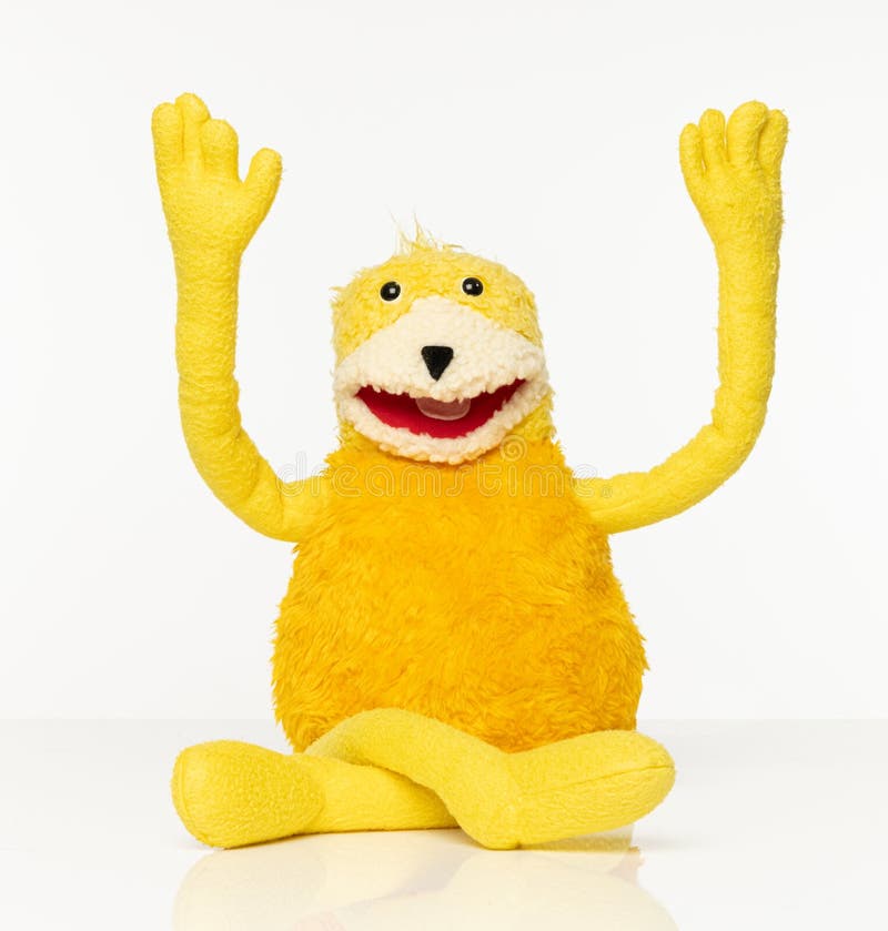Flat Eric Puppet Wearing a Face Mask Stock Photo - Image of children ...