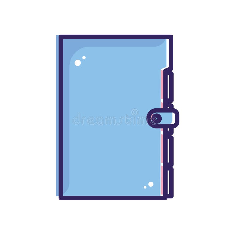 Isolated Flat Folder Icon School Supply Icon Stock Vector ...