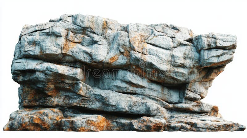 Isolated Flat Rock Podium on a White Background, Intended for Product ...