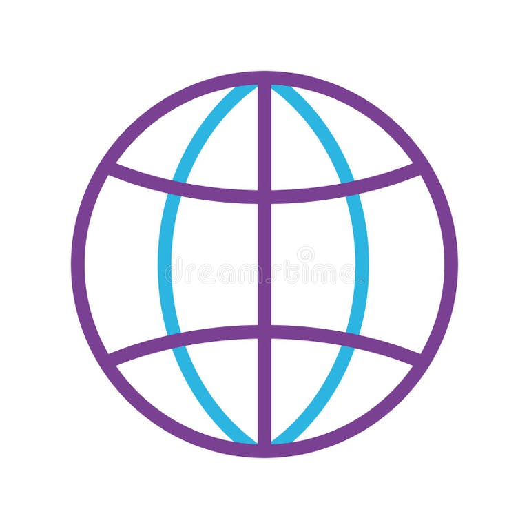 Isolated Flat World Icon Vector Stock Vector - Illustration of modern, symbol: 300453112