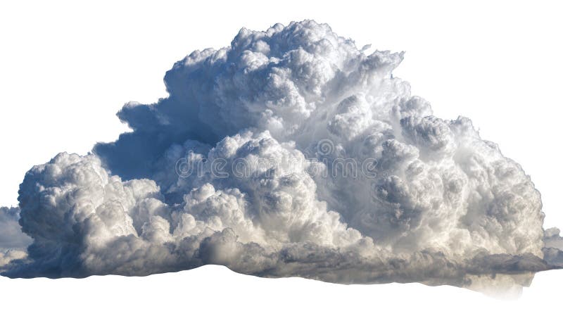 Isolated Fluffy Cumulus Cloud on Transparent Background Stock Photo ...