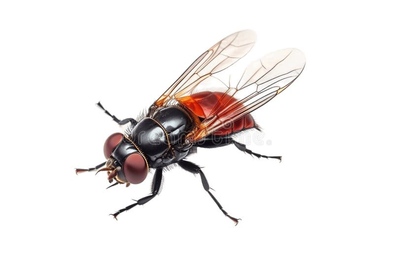 Isolated Fly Top View on Transparent Background, Generative Ai Stock ...
