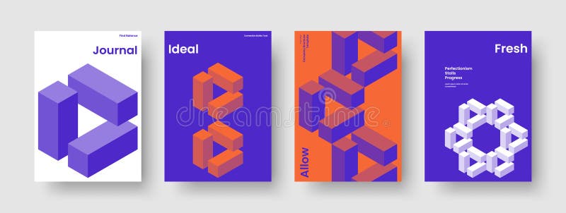 Isolated Flyer Design. Creative Report Layout. Abstract Background ...