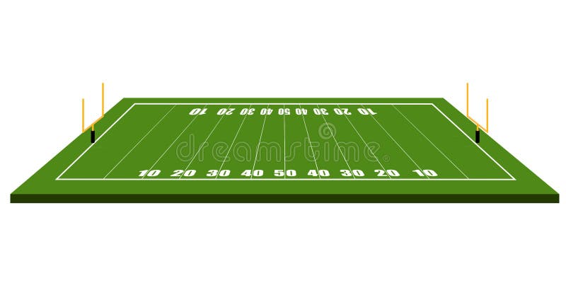 Isolated football field stock vector. Illustration of activity - 138069580