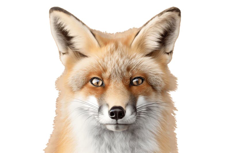 Isolated Fox Face on Transparent Background, Generative AI Stock Photo ...