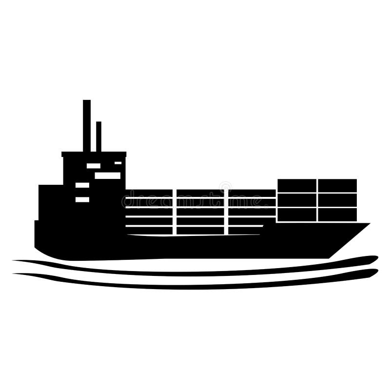Freighter stock illustration. Illustration of freight - 33253781