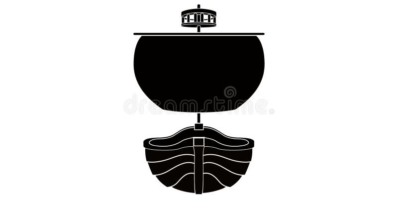 Isolated Front View of a Pirate Ship Icon Stock Vector - Illustration ...
