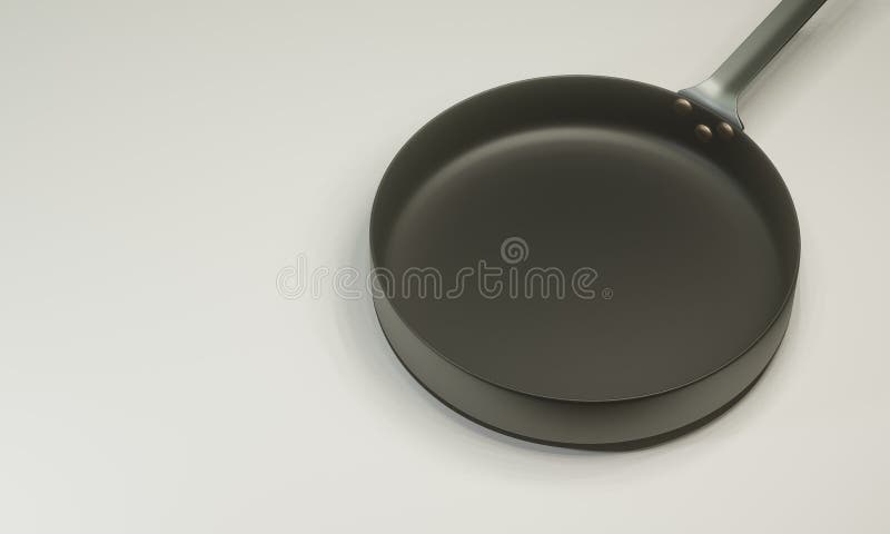 Isolated Fry Flat Bottom Pan for Cooking or Cusine Stock Illustration ...