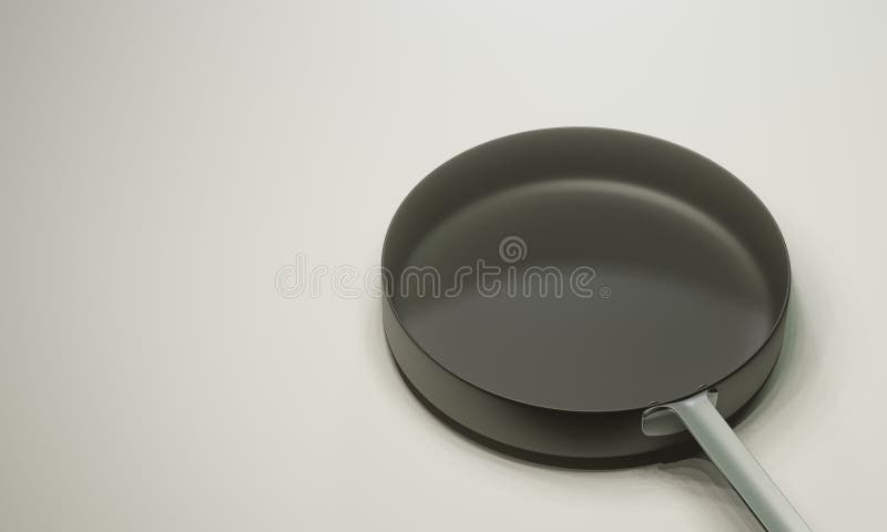 Isolated Fry Flat Bottom Pan for Cooking or Cusine Stock Illustration ...