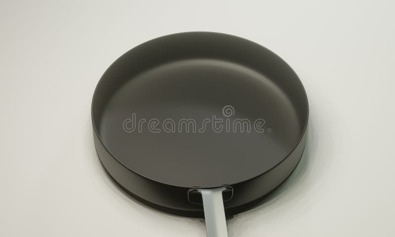 Isolated Fry Flat Bottom Pan for Cooking or Cusine Stock Illustration ...