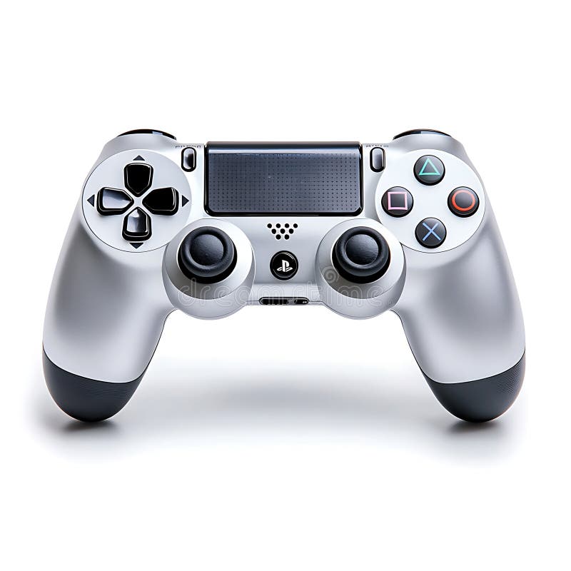 Isolated Game Console Controller on White Background Stock Illustration ...