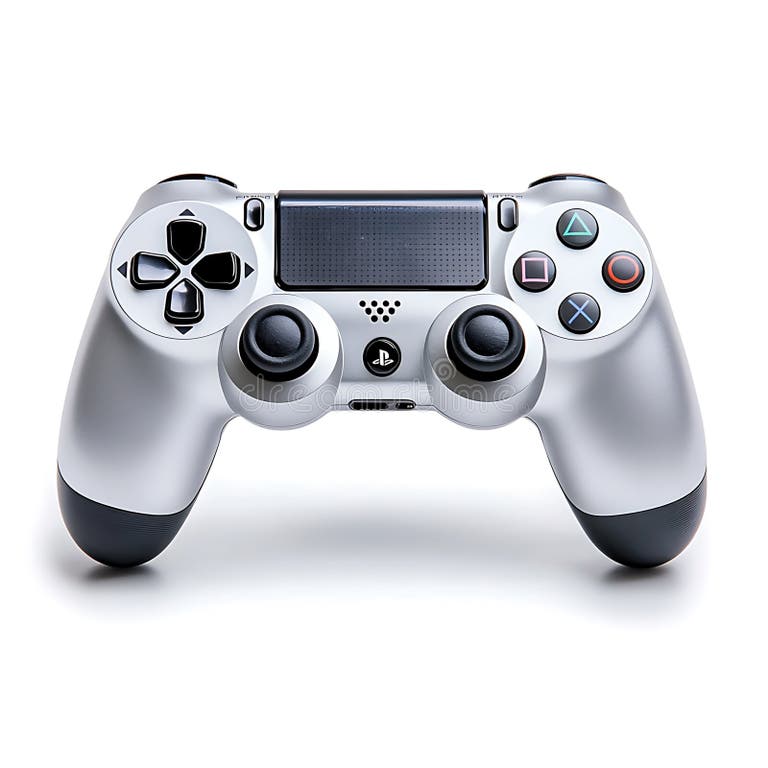 Isolated Game Console Controller on White Background Stock Illustration ...